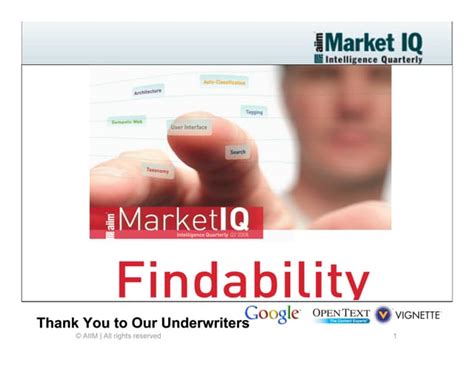 Aiim Market Iq On Findability Webinar Public Version Ppt