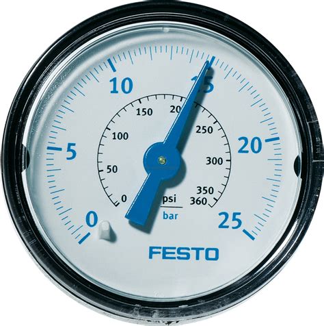 MA-40-25-1/8-EN 526167 FESTO - Манометр, 25 бар, G1/8, осевой, 40 мм ...