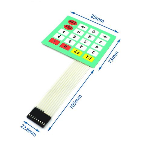 X Self Adhesive Membrane Keypad Arduino Arduino DIY Human Input