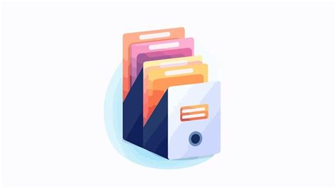 professional file icon design for document data archive storage