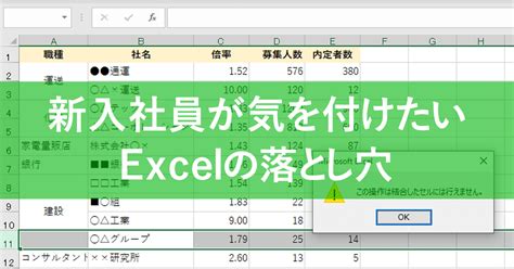 【エクセル時短】セルが動かない、削除できない 新入社員がハマりがちな落とし穴5選 できるネット