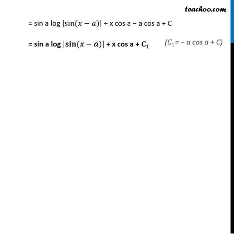 Misc 7 Integrate Sin X Sin X A Chapter 7 Class 12