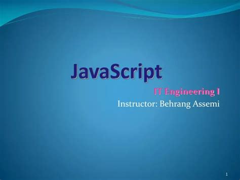 Ppt Javascript Powerpoint Presentation Free Download Id9696923