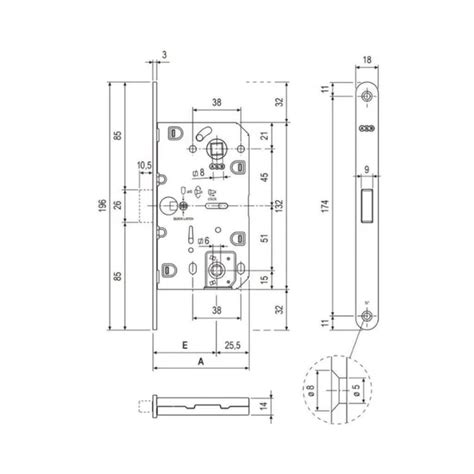 13481507 Serratura Per Porta Wc Quadro Bagno Entrata 50 Mm Cromo Opaco Agb Pola Eur 23 00