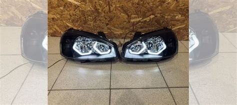 Фары на Лада Калину черная маска в стиле BMW купить в Тольятти с ...