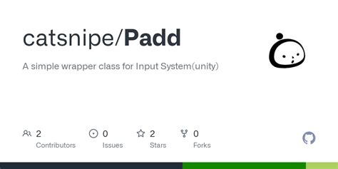 GitHub Catsnipe Padd A Simple Wrapper Class For Input System Unity