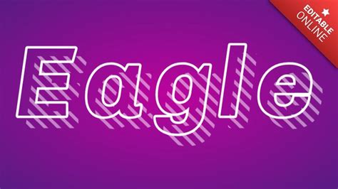 Eagle Text Effect Generator