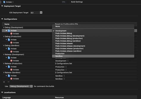 Ios Installing Pod For More Than One Scheme Environment Stack Overflow
