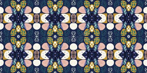 Modern Patchwork Grid Trim With Fabric Effect Design Seamless Contemporary Quilt Inspired