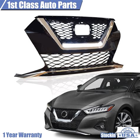 Front Bumper Grille Assembly For 2019 2021 Nissan Maxima 62310 9dj0a Ebay