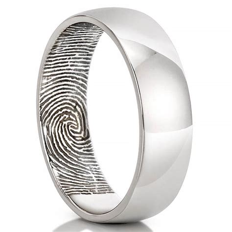 Fingerprint Wedding Rings 60 Photos