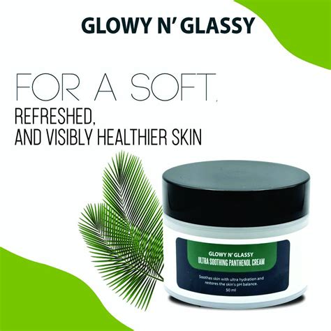 Glowy Glowy N Glassys Ultra Soothing Panthenol Cream Is Packed With