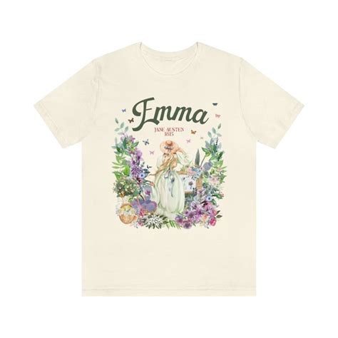 Jane Austen Tee Shirt For Classic Literature Lover Emma 1815 Etsy