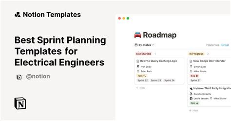 Best Sprint Planning Templates For Electrical Engineers Notion