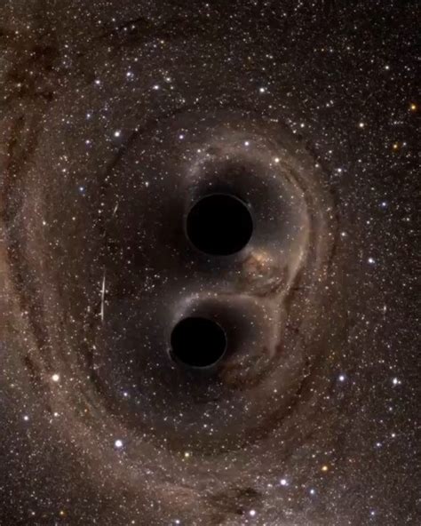 Space Lover On Instagram The Sound Of Two Black Holes Merging 😨 ⠀⠀⠀⠀⠀⠀⠀⠀⠀⠀⠀⠀ The Two Merging