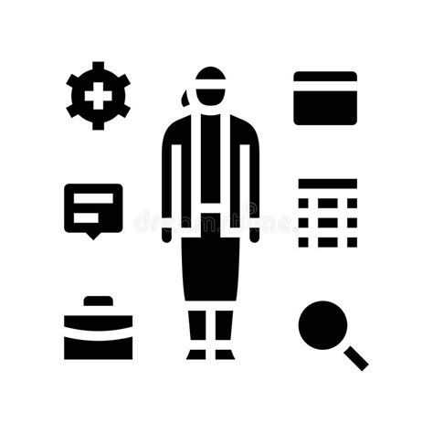 Office Assistant Icon Stock Vector Illustration Of Font 296706629