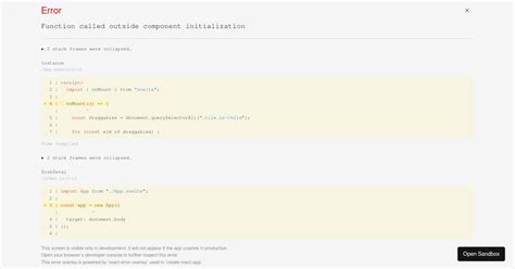 Svelte Snippets Codesandbox
