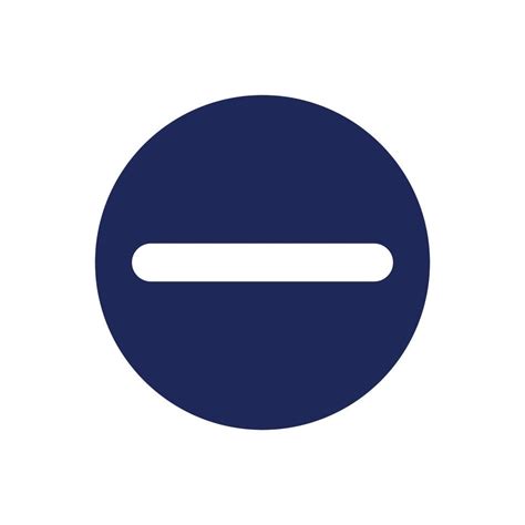 Subtraction Button Black Glyph Ui Icon Minus In Circle Remove Items User Interface Design