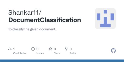 GitHub Shankar DocumentClassification To Classify The Given Document