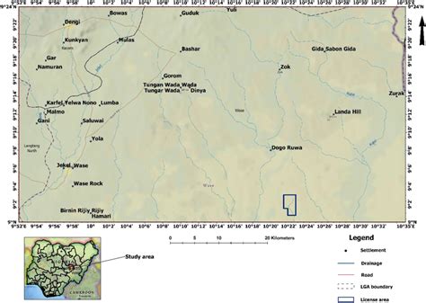 Location And Accessibility Map Of Wase And Environs Download Scientific Diagram