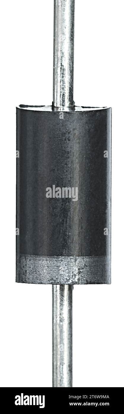 Small Black Diode With Silver Wires For Connecting Into Modern Devices And Other Elecctronic