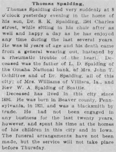 Thomas K Spalding 1821 1904 Find A Grave Memorial