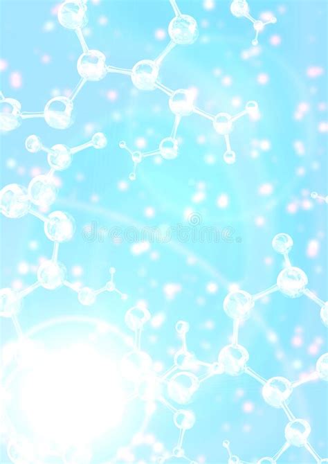 Abstract Molecular Structure Stock Illustration Illustration Of