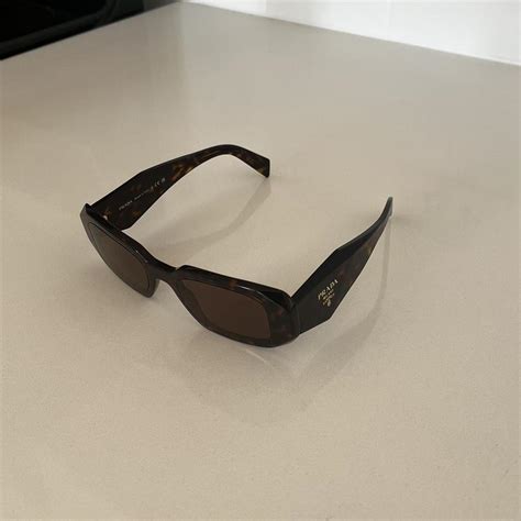 Prada Rectangular Frame Sunglasses 100 Depop