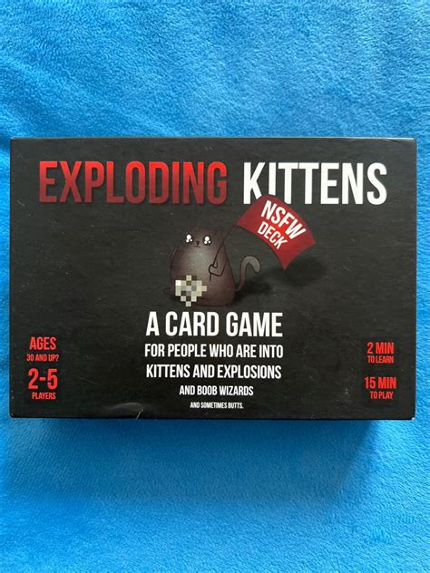 Exploding Kittens Nsfw Deck Hobbies And Toys Toys And Games On Carousell