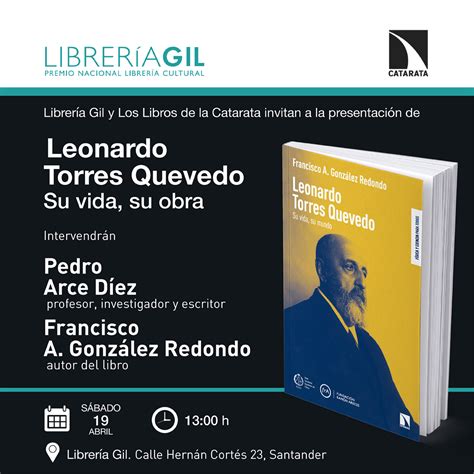 Presentación De Leonardo Torres Quevedo Su Vida Su Obra De
