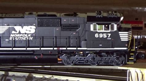 Mth Premier Norfolk Southern Sd60e Diesel Engine O Gauge 3 Rail Youtube