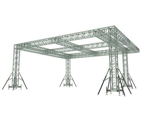 Aluminum Structure Frame Isolated On Background 3d Rendering