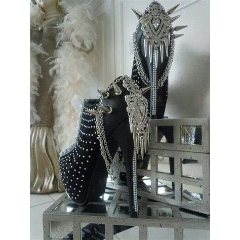 High Heel Platform Spiked Women Booties Black Size 7 12 A Spikesbyg