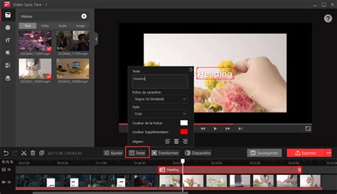 comment ajouter du texte à une vidéo gratuit