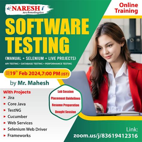 software courses and placements on linkedin selenium manual