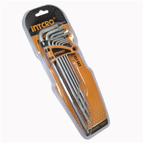 قیمت و خرید آچار آلن ستاره ای اینترو مدل Int 9 مجموعه 9 عددی