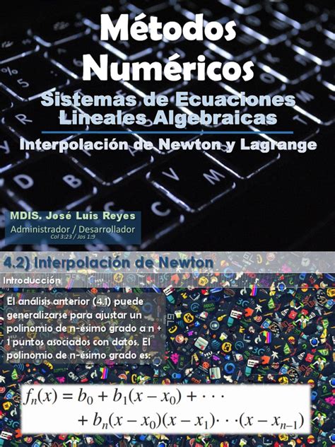 4 2 Interpolación De Newton Y Lagrange Pdf Ecuaciones Interpolación