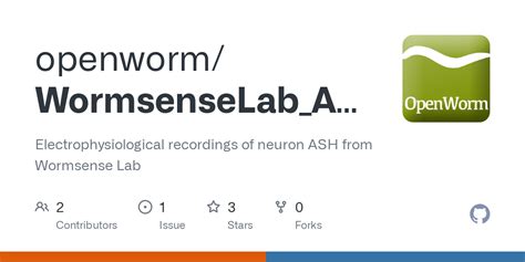 GitHub Openworm WormsenseLab ASH Electrophysiological Recordings Of Neuron ASH From Wormsense Lab