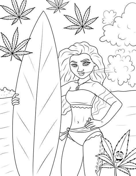 Stoner Girl Coloring Pages Cartoon Network Stoner Coloring Book