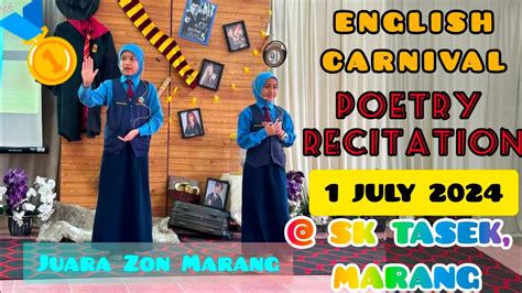 📝📖📚chienta Qhaseh Juara Zon Marang English Carnival Poetry