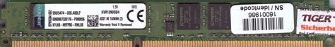 Kingston KVR13N9S8 4 PC3-10600 4GB DDR3 1333MHz 99U5474-028 A00LF RAM*