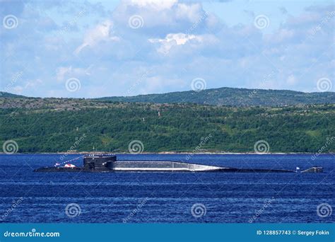 A Russian Nuclear Powered Ballistic Missile Submarine Of Delta Iv Class