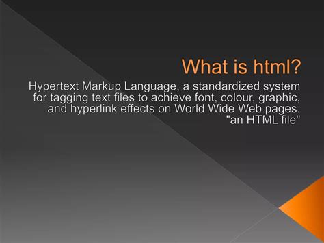 What Is Html And How It Uses Ppt