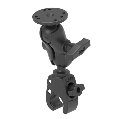 Ram Mounts Tough Claw™ Small Clamp Mount With Round Plate Adapter