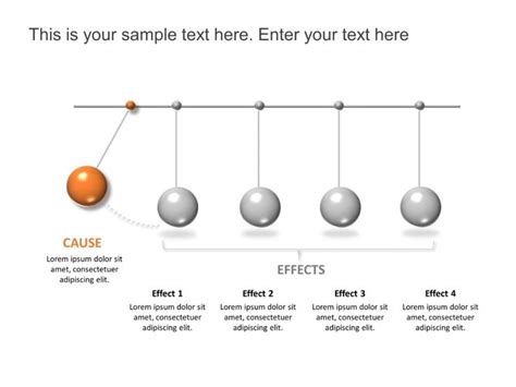Cause And Effect Pendulum PowerPoint Template Powerpoint Templates Business Powerpoint