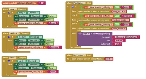 Game Mode Selection MIT App Inventor Help MIT App Inventor Community