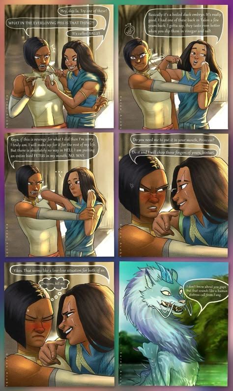 Raya X Namaari Fanart Kiss