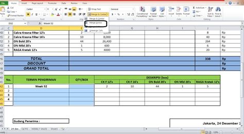 Cara Praktis Merge Cell Di Microsoft Excel Gampang Banget