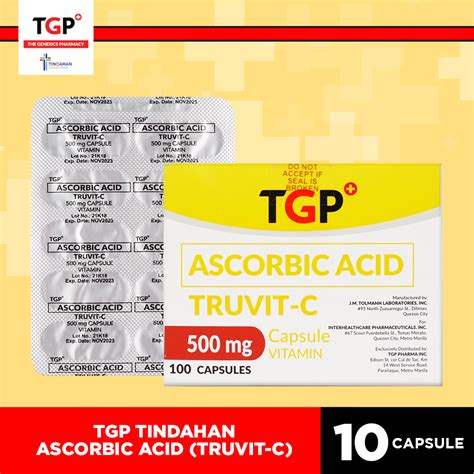 Tgp Tindahan Sodium Ascorbate Capsule Truvit C 500mg 10 Capsules