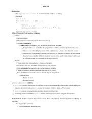 Apcsa Notes Copy Pdf Debugging Use System Out Println To Understand What Variables Are
